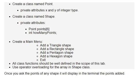 Solved Create A Class Named Point • Private Attributes X And