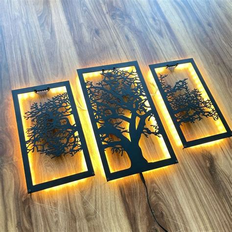 Led Light Tree Of Life Tree Of Life Metal Wall Decor Tree Of Life Led Sign Tree Of Life Wall