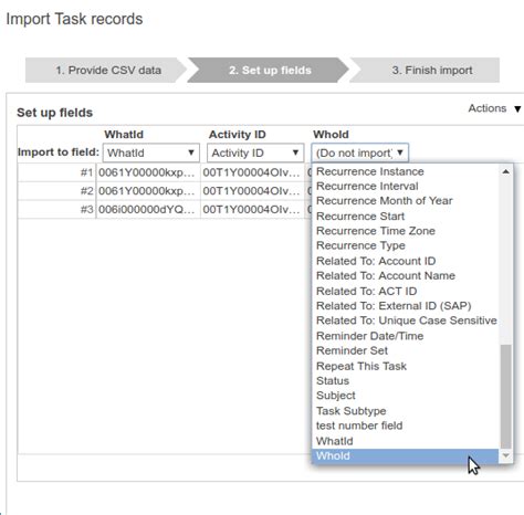 Importing Data Into Salesforce Objects Apsona
