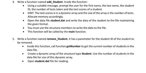 Solved Write A Function Named Add Student Inside The Chegg