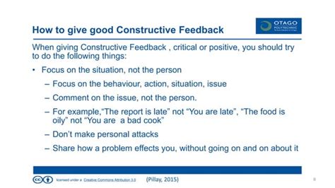 Giving And Receiving Constructive Feedback Powerpoint PPTX