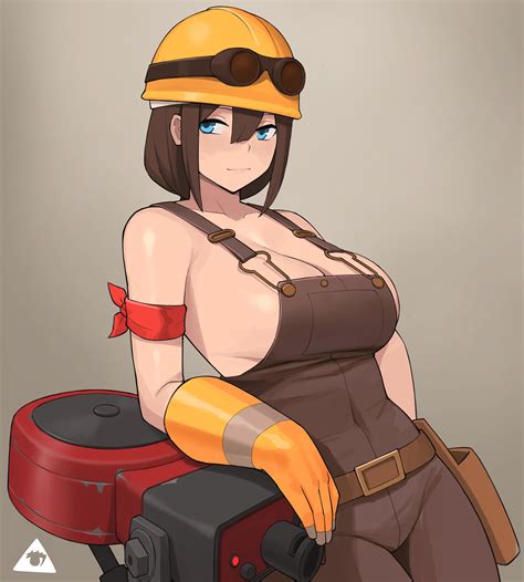 Engineer And Red Engineer Team Fortress 2 Drawn By Donburi