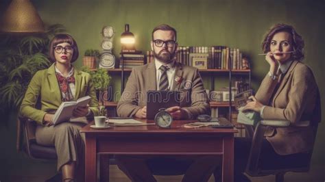 Unleashing Synergy Collaborative Spirit In The Office Stock Illustration Illustration Of