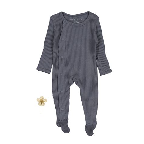 The Snap Romper Steel Lovely Littles