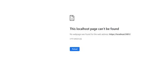 C Dotnet Webapp Not Running On Localhost 5000 50001 Stack Overflow