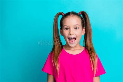 Photo Of Overjoyed Glad Girl Open Mouth Wear Pink Stylish Clothes