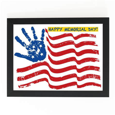 Memorial Day Handprint Wall Art Bundle Set Of 3 American Etsy