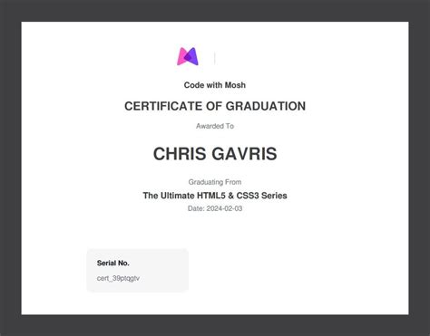 Chris Gavris On Linkedin Completed An Html5 Css3 Course