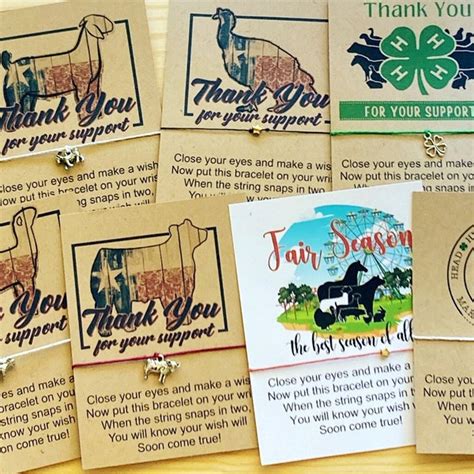 4h Thank You Card Lamb Etsy