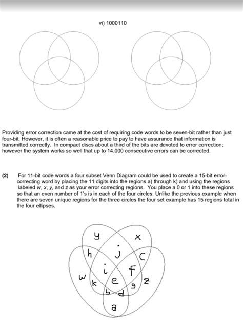 Use Venn Diagrams In The Error Detection Process To