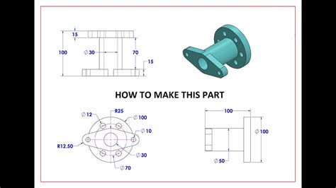Solidworks Basic D Modeling Practice Part Modeling Solidworks Caddesign YouTube