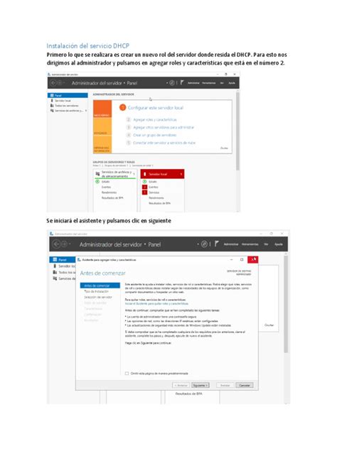 Configuracion Del Dhcp Pdf Dirección Ip Ciberespacio