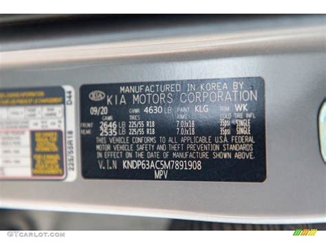 2021 Kia Sportage S Color Code Photos