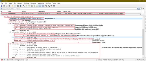 11n Beacon Frame Analysis Using Wireshark Wi Fi And Wired Network