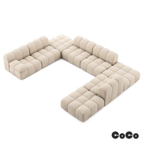 Sofa Modułowa Coco Puf Boucle Frudizajnpl