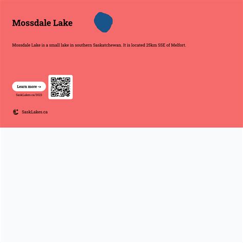 Mossdale Lake Sasklakes