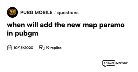 When Will Add The New Map Paramo In Pubgm Pubg Mobile