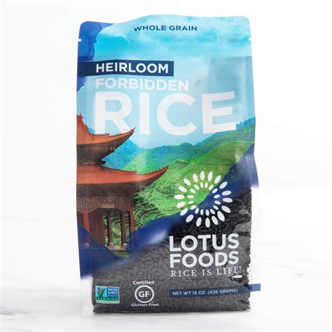 Forbidden Black Rice By Lotus Foodslotus Farmsrice Beans And Grains