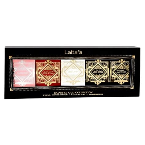 Lattafa Badee Al Oud 5 Pzas Mini Estuche Edp 5 Ml X 5 Nobal Blush Su