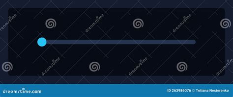 Slider With Minimum Level Ui Element Template Stock Vector