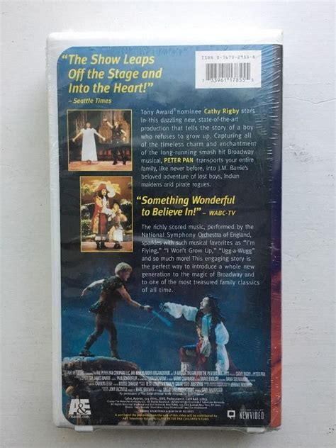 Peter Pan Vhs Bullet Style Clam Shell Cathy Rigby Brand New