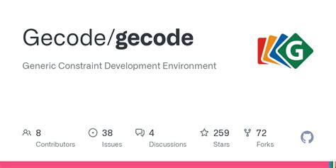 Github Gecodegecode Generic Constraint Development Environment