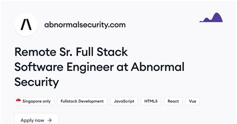 Himalayas On Linkedin Remote Sr Full Stack Software Engineer Job At Abnormal Security