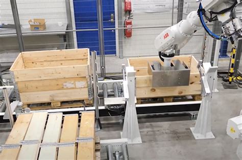 Automatic Disassembly Of Pallet Collars Shape Process Automation