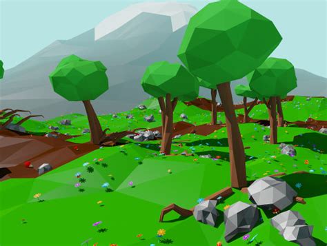 Low Poly Terrain Pack 3d Environments Unity Asset Store