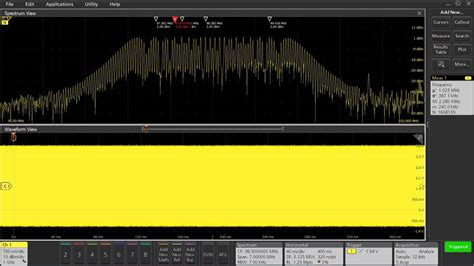 Analyzing Turn On Behavior Of A Spread Spectrum Clock With Spectrum View On 4 5 And 6 Series