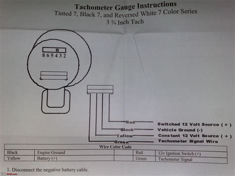 Electronic Tachometer Wiring Diagram Wiring Diagram