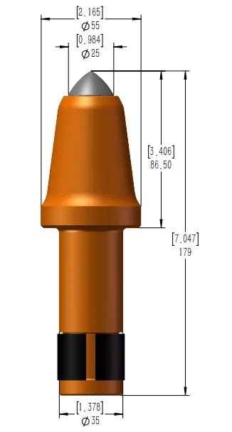 Replacement Rock Ripper Toothtipped Cutting Rock Drilling Bullet Teeth