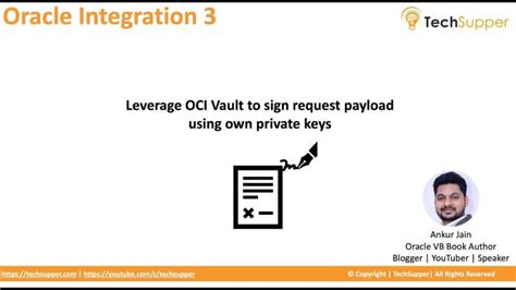 Signing Request Payload Using Oci Vault In Oracle Integration Ankur Jain
