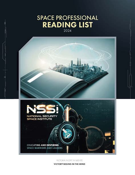 Nssi Releases Annual Space Professional Reading List Space Training And Readiness Command