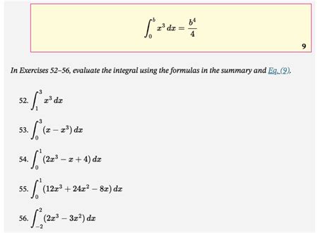 Solved ∫0bxdx 21b2 And ∫0bx2dx 31b3∫0bx3dx 4b4 In Exercises