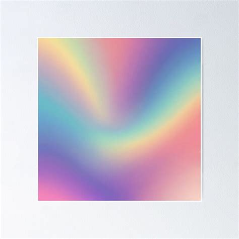 Dreamy Pastel Gradient Unframed Poster 18x24