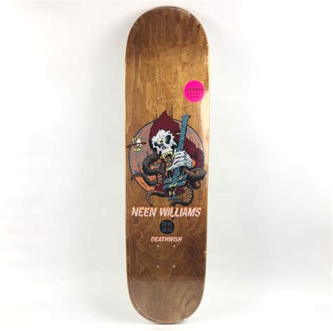 Deathwish Neen Williams Skele Squid Woodgrain 8 25 Skateboard Deck