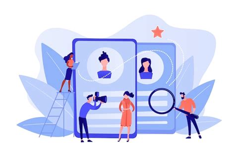 Free Vector Modeling Agency Manager And Photographer Take Photos Of Model For Portfolio