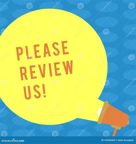Word Writing Text Please Review Us Business Concept For Tell Opinion