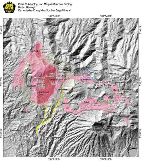 Dieng Volcano Java Indonesia Activity Continues At Reduced Levels