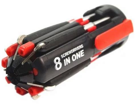 8 In 1 Multi Screwdriver With Led Portable Torch Tool Kit 13 X 45 X 4