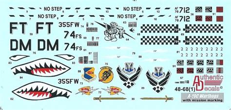 A 10c Warthog With Mission Marking Authentic Decals 48 68