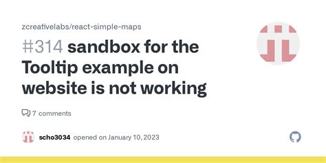 Sandbox For The Tooltip Example On Website Is Not Working · Issue 314 · Zcreativelabsreact