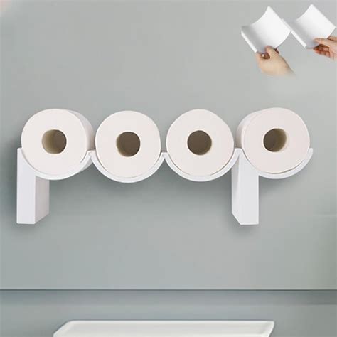 Toilet Paper Holder Shelf Funny Toilet Paper Holder Poop Functional