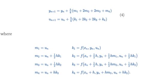solved use the rk4 method to approximate y 1 2 where y x