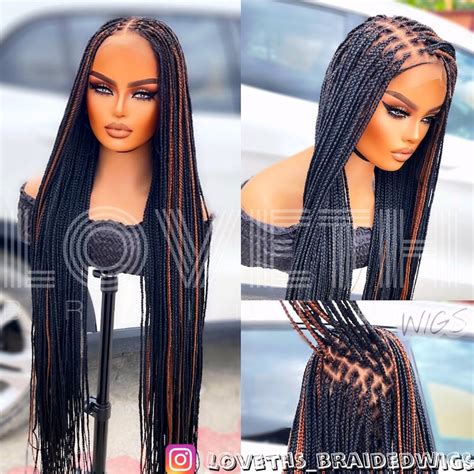 Micro Braids Wig Etsy