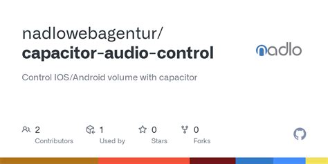 Github Nadlowebagentur Capacitor Audio Control Control Ios Android Volume With Capacitor
