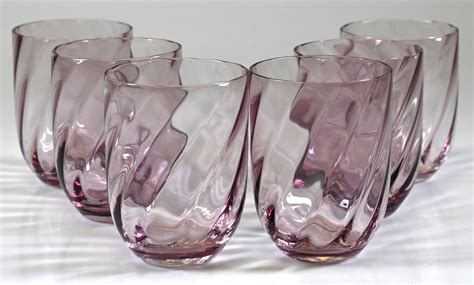 Gläser Helles Lila 6stk Weber Bohemia Glass