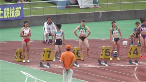 第89回北海道陸上競技大会 女子100mh 決勝 Youtube
