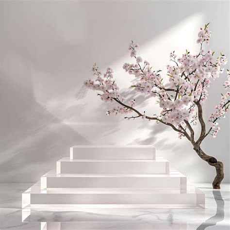 Premium Photo Interlocking Square Polycarbonate Product Stand With